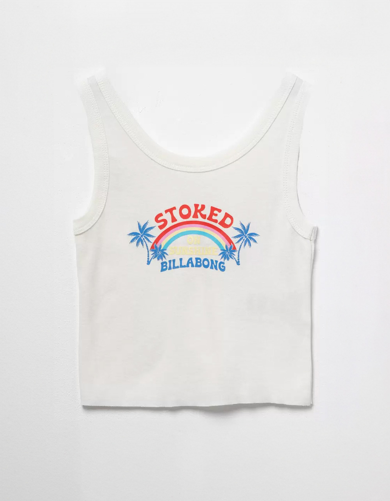 BILLABONG Feeling Stoked Girls Cropped Tank Top - WHITE | Tillys
