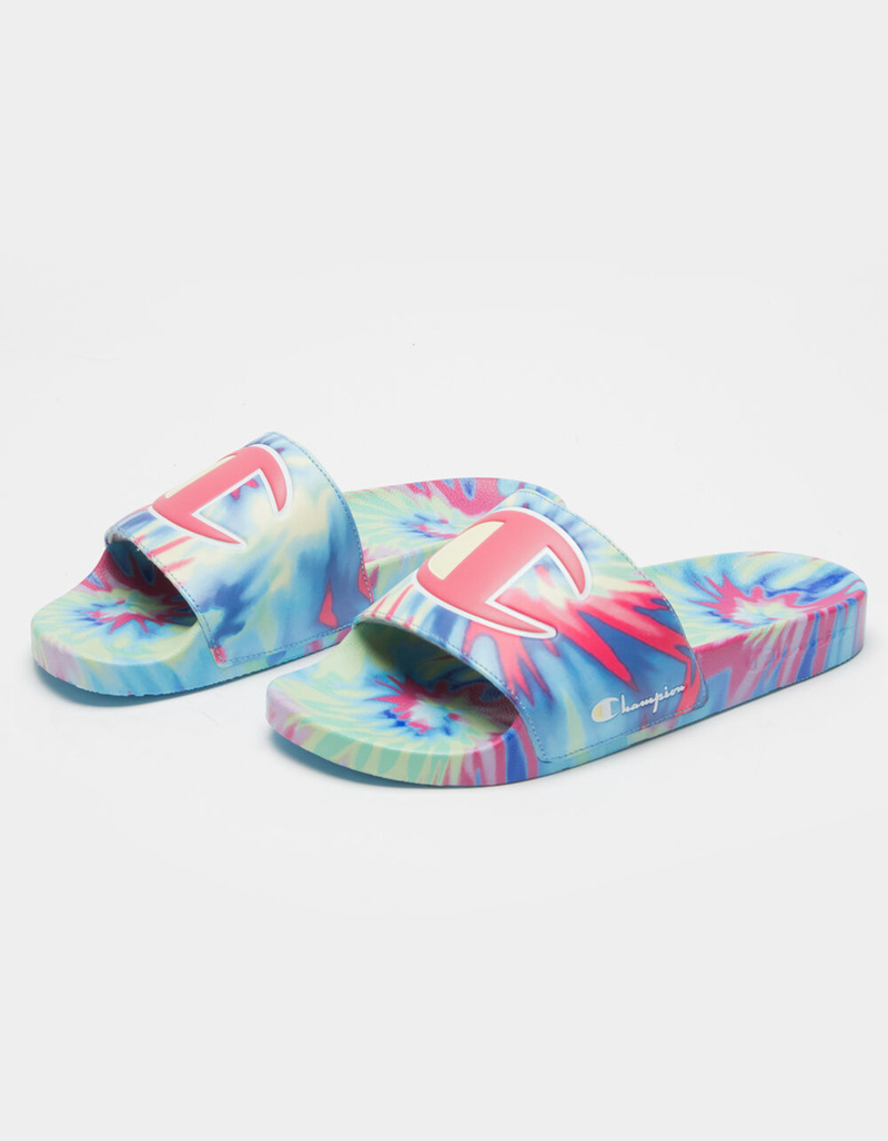 CHAMPION IPO Tie Dye Womens Slide Sandals - PINK | Tillys