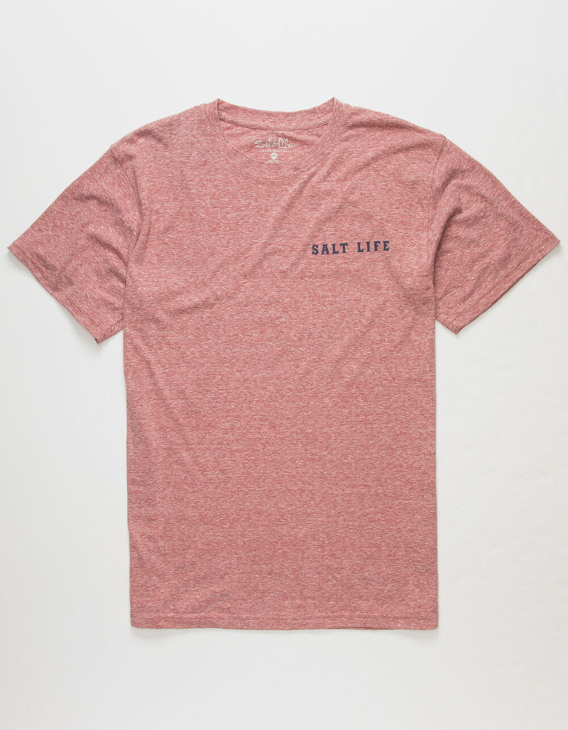 SALT LIFE Anchor Bones Mens Tee - HTHR RED | Tillys