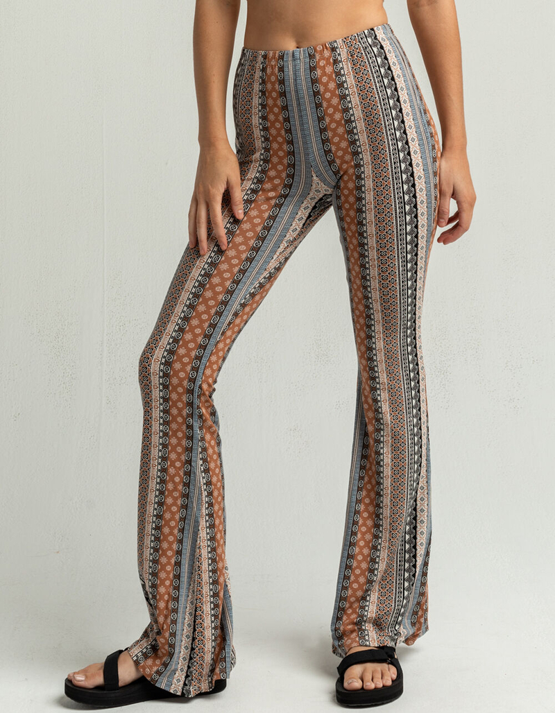 Sky And Sparrow Print Womens Flare Pants Brwco Tillys