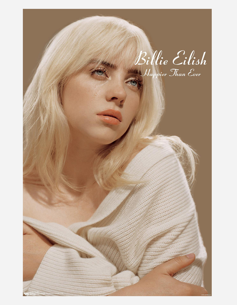 Billie Eilish Happier Than Ever Album Poster Multi Tillys