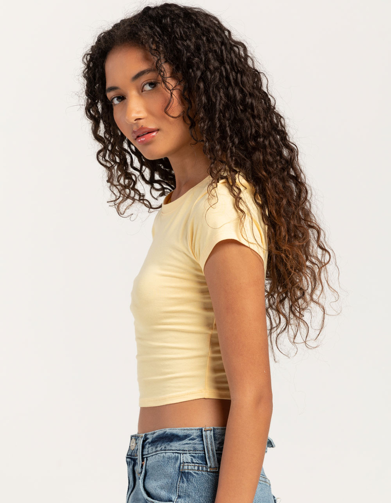 TILLYS Womens Baby Tee - LT YELLOW | Tillys
