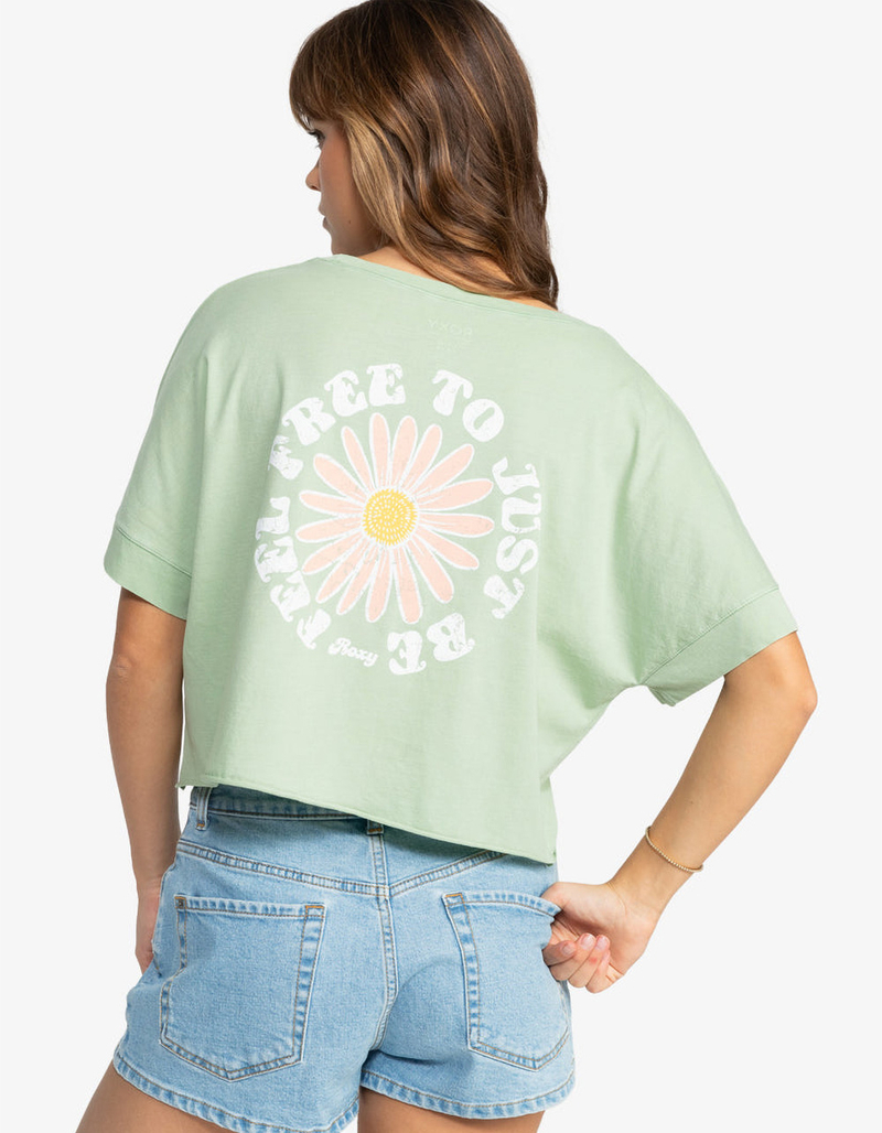 ROXY Feel Free Crop Boxy Womens Tee - SAGE | Tillys