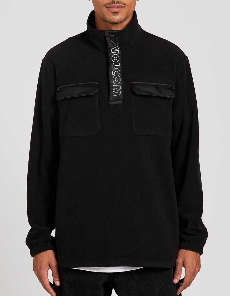 VOLCOM Polar Fleece Mens Pullover Sweatshirt - BLACK | Tillys