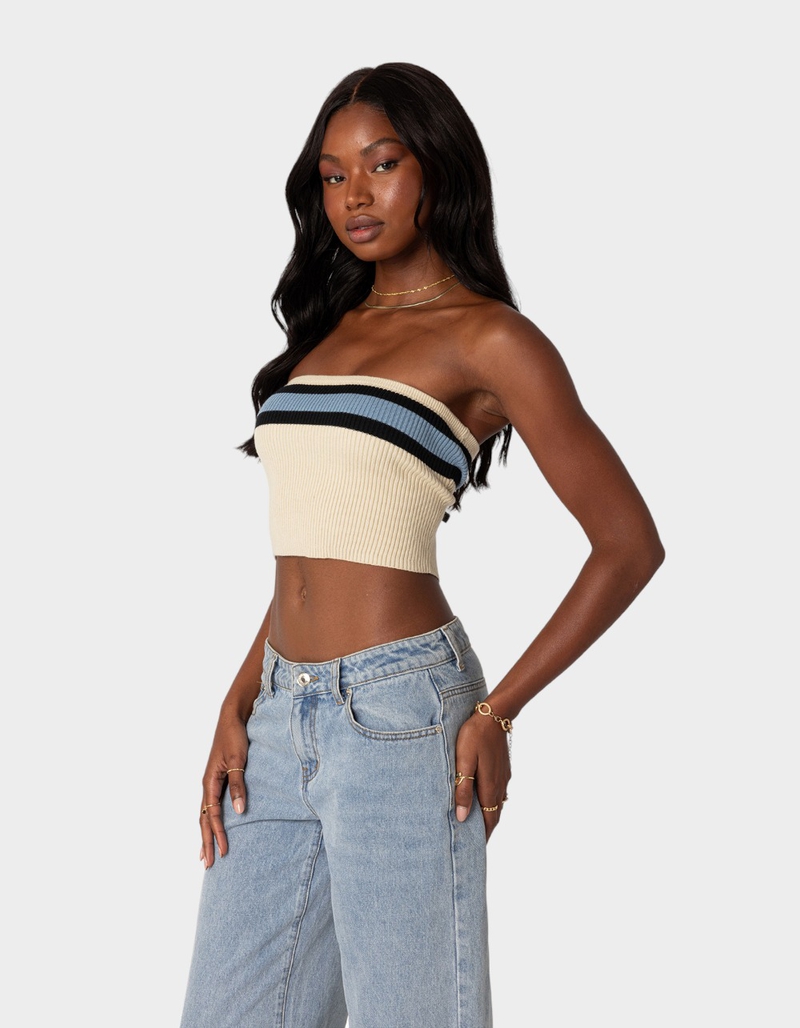 EDIKTED Cyprus Knit Tube Top - BEIGE | Tillys