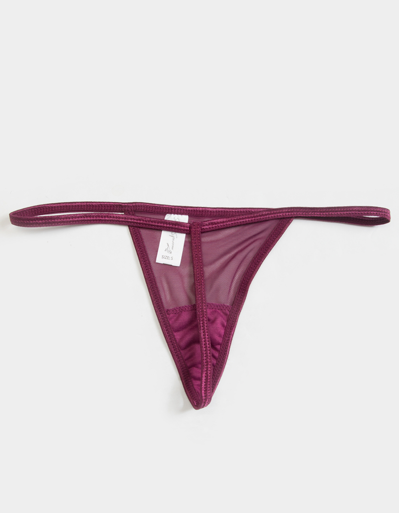 SKY & SPARROW Mesh G-String Thong - MAGENTA - XS | Tillys