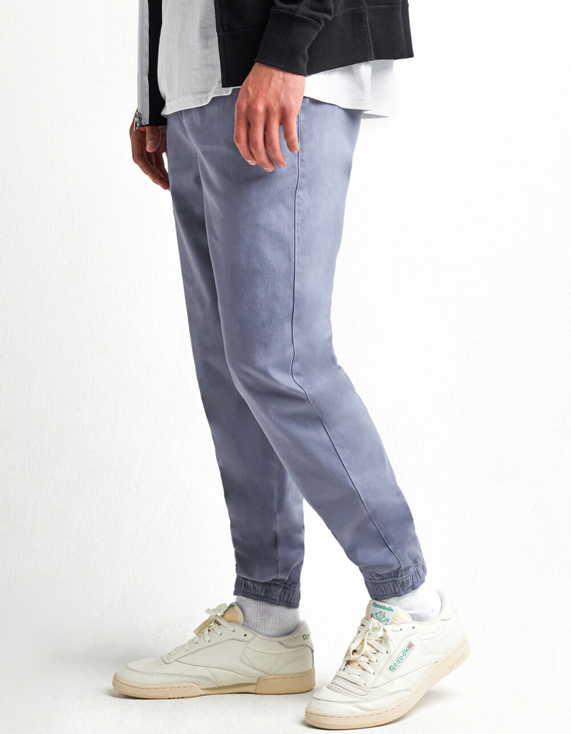 RSQ Twill Mens Dusty Blue Jogger Pants - DUSTY BLUE - M | Tillys