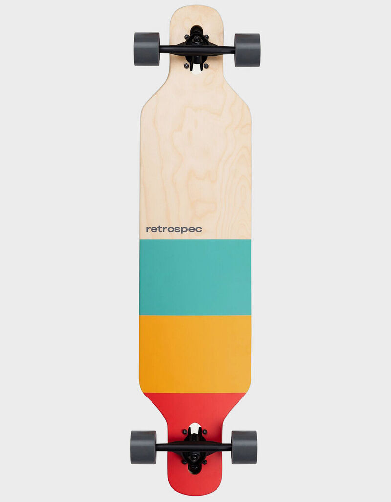 RETROSPEC Rift Zion 41" Drop Through Longboard Skateboard - MULTI - 4068