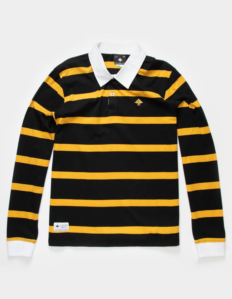 LRG Rugby Conversation Mens Polo Shirt - BLACK | Tillys