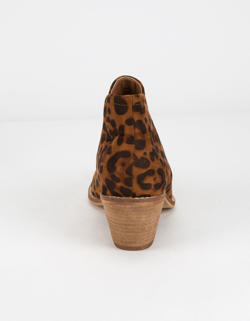 BEAST FASHION Chop Out Leopard Womens Booties - LEOPARD | Tillys