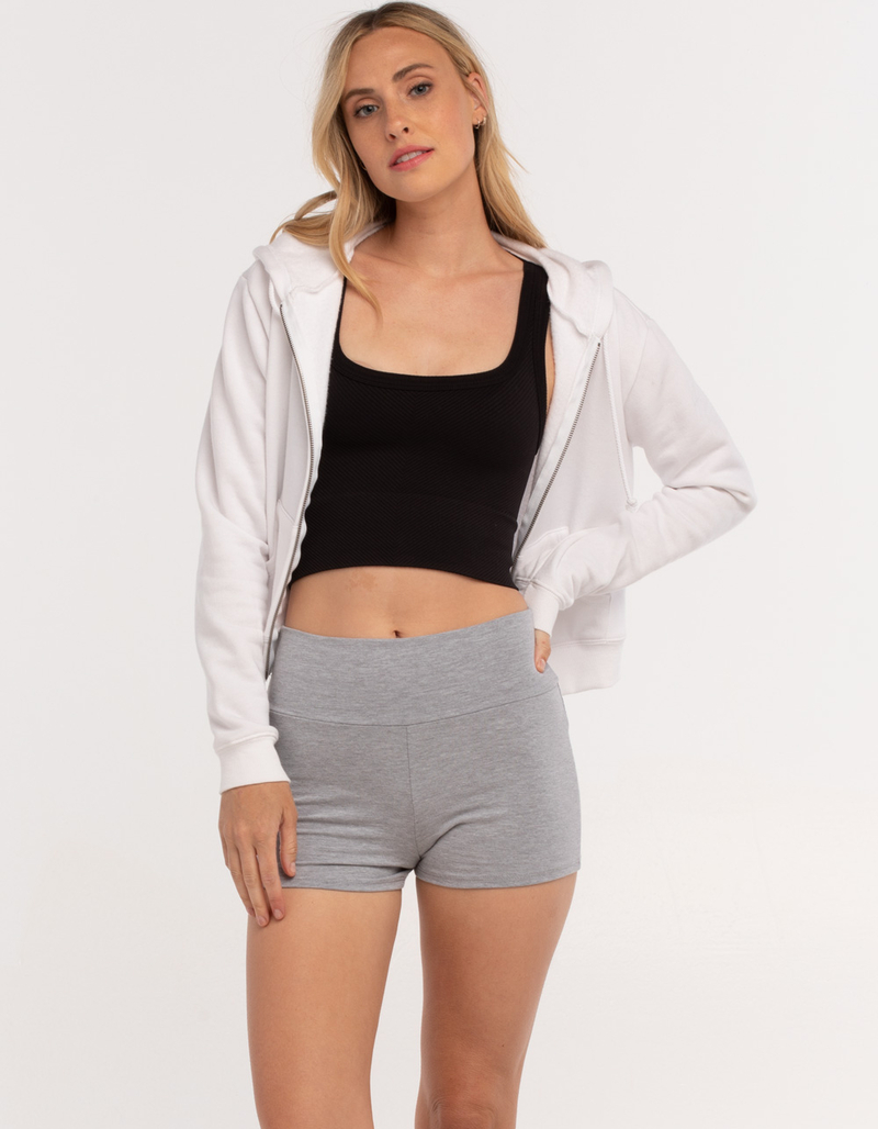FULL TILT Essentials Womens Shorty Shorts - HEATHER GRAY | Tillys