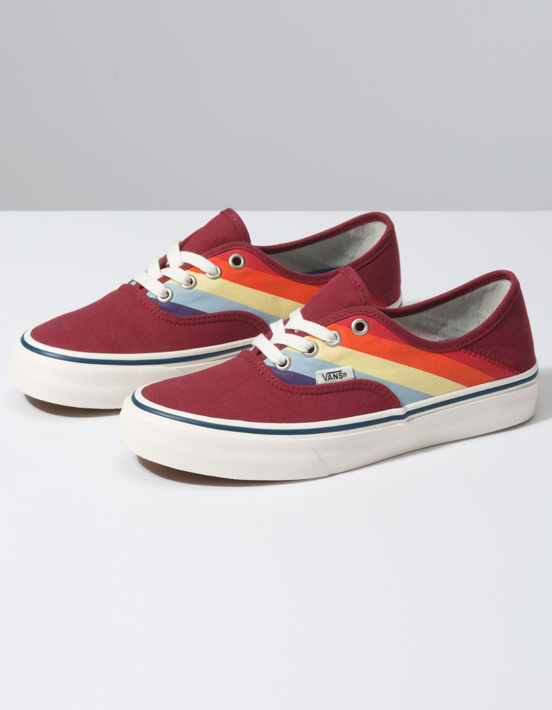 VANS Rad Rainbow Authentic SF Biking Red & Marshmallow Womens Shoes ...