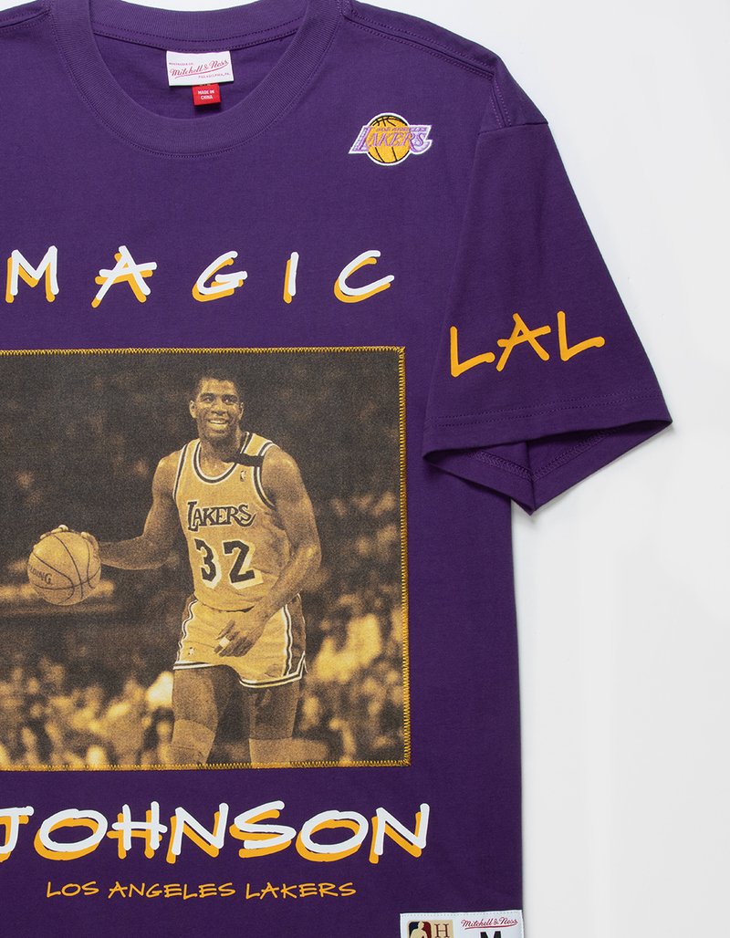 MITCHELL & NESS Vintage Magic Johnson Mens Tee - PURPLE | Tillys