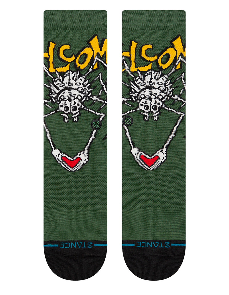 STANCE x Welcome Skateboards Mens Crew Socks - GREEN COMBO | Tillys