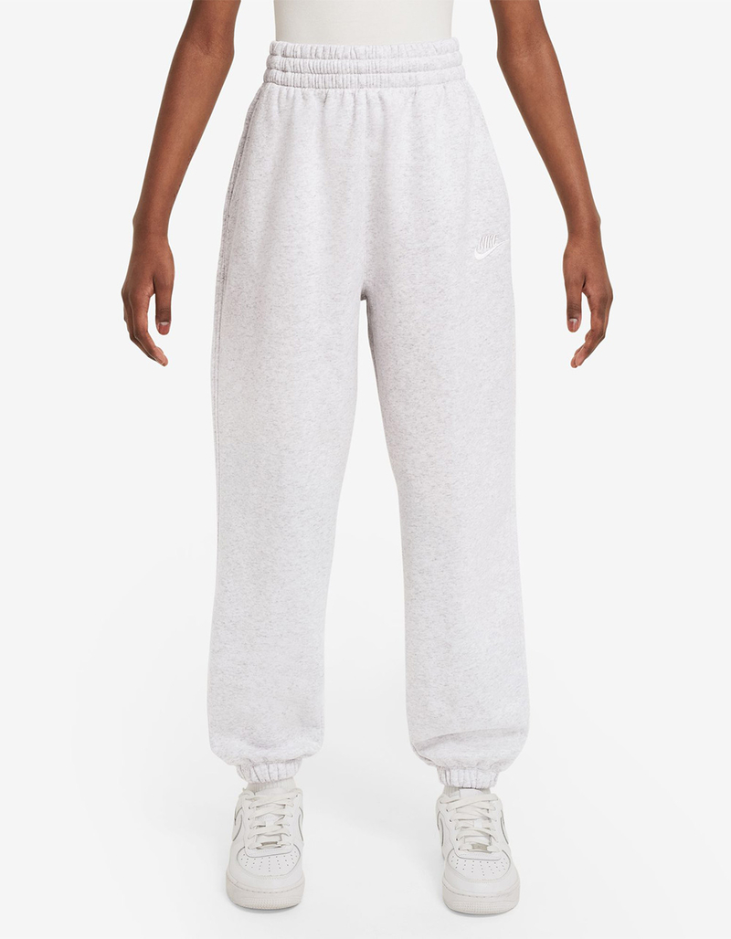 NIKE Sportswear Club Girls Oversized Fleece Joggers - HEATHER | Tillys
