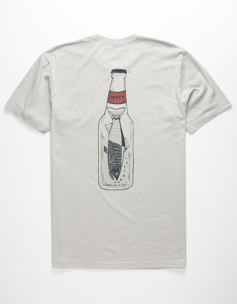 JETTY Drink Fish Mens T-Shirt - HEATHER GRAY - XXL | Tillys