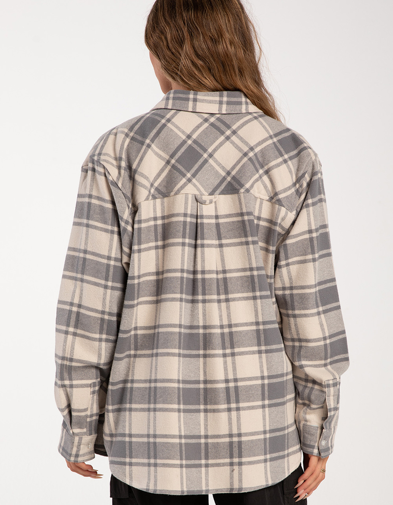 RSQ Womens Boyfriend Plaid Flannel - GRAY COMBO | Tillys