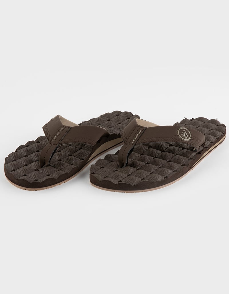 VOLCOM Recliner Mens Sandals - BROWN - 13 | Tillys