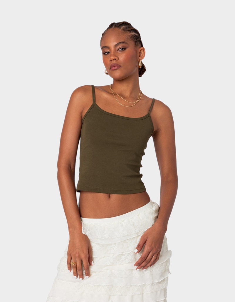 EDIKTED Deanna Tank Top - DK GREEN | Tillys