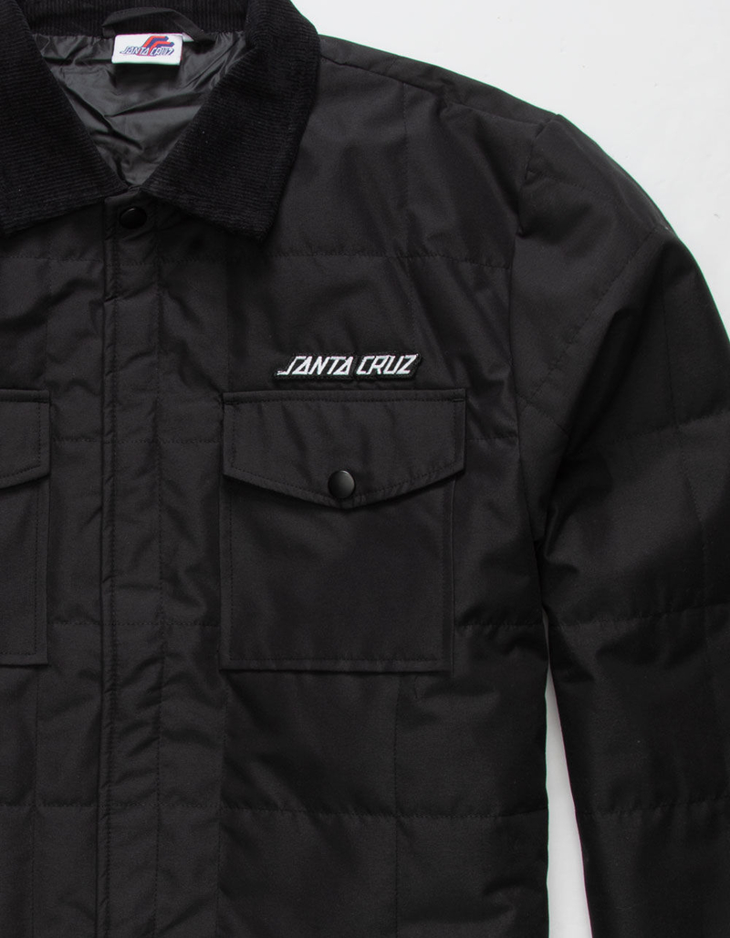 SANTA CRUZ Strip Logo Mens Jacket - BLACK - XXL | Tillys