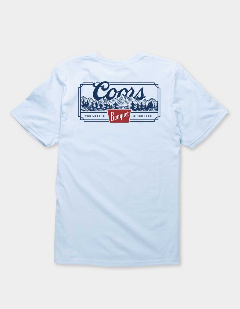 COORS Banquet Mountains Unisex Tee - LIGHT BLUE - M | Tillys