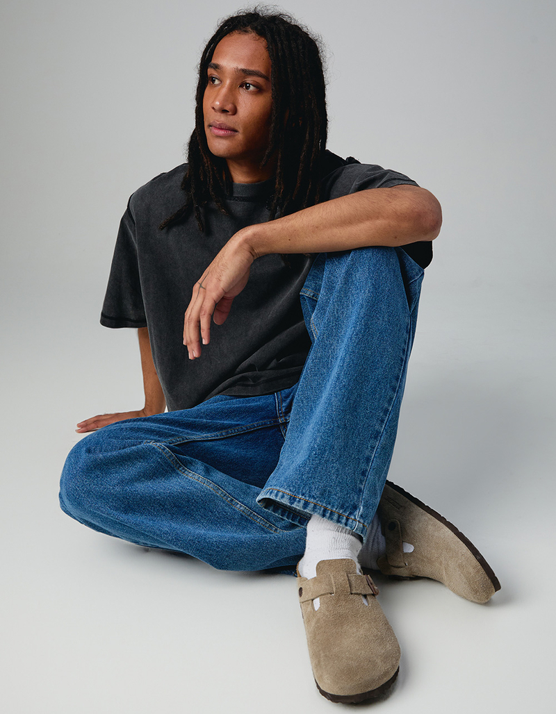 RSQ Mens Vintage Wash Boxy Tee - WASHED BLACK | Tillys