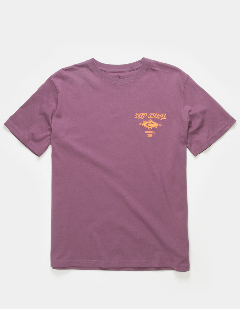 RIP CURL Fade Out Icon Boys Tee - GRAPE | Tillys