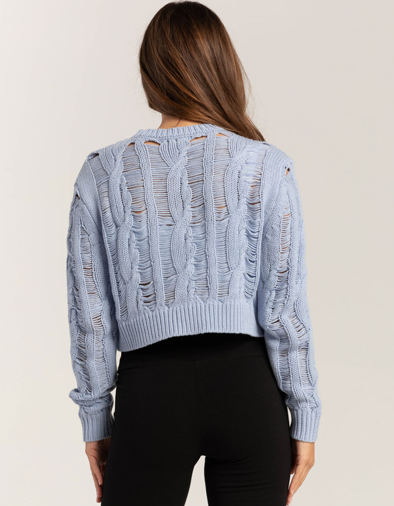 FULL TILT Drop Needle Womens Sweater - LIGHT BLUE | Tillys