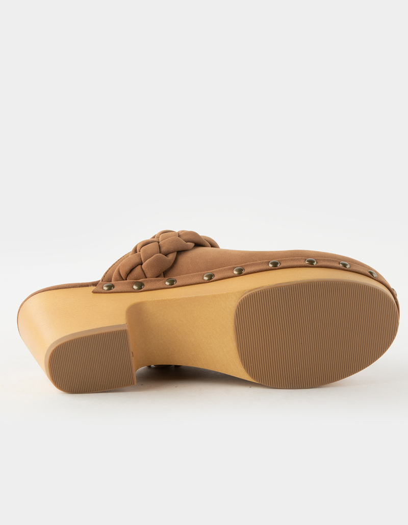 SODA Morel Womens Wood Clogs - COGNAC | Tillys