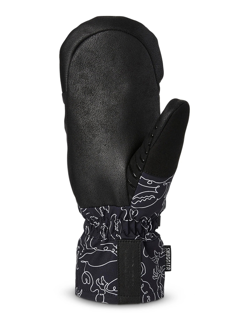 CRAB GRAB Snuggler Womens Snow Mitts - BLK/MULTI | Tillys