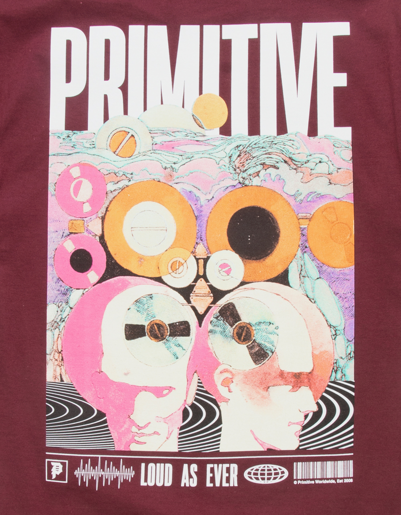 PRIMITIVE Rhythm Mens Tee - BURGUNDY | Tillys
