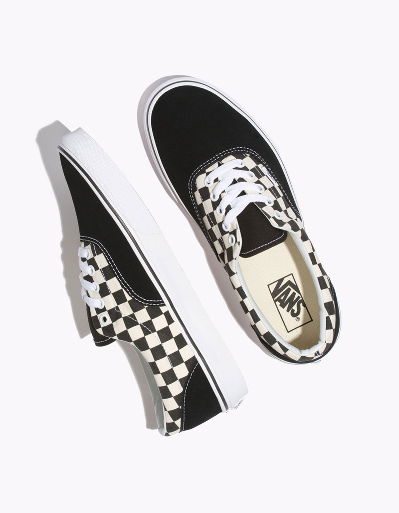 VANS Primary Check Era Black & White Shoes - BLK/WHT - M5.5 / W7 | Tillys