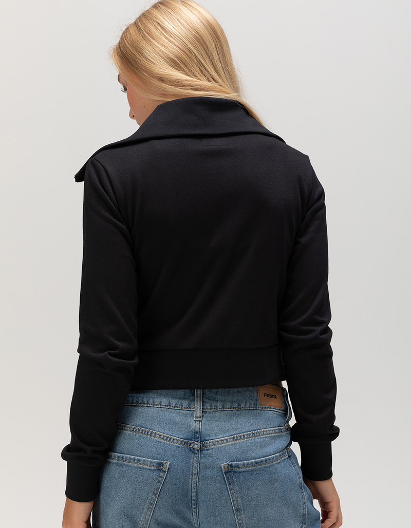 CONVERSE Retro Womens Zip-Up Track Jacket - BLACK | Tillys