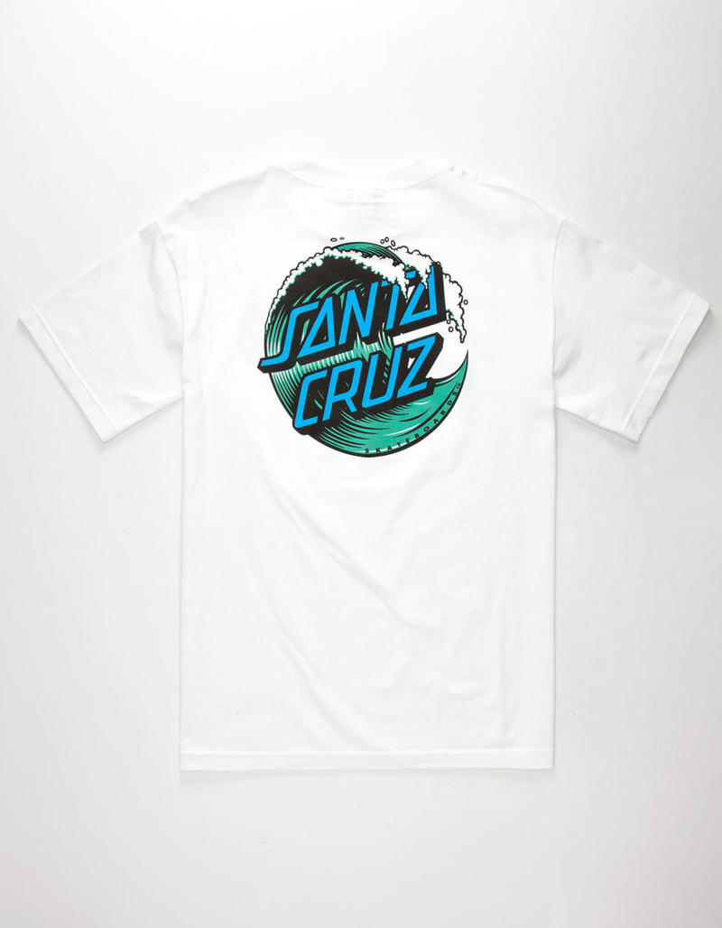SANTA CRUZ Wave Dot Mens T-Shirt - WHITE - L | Tillys