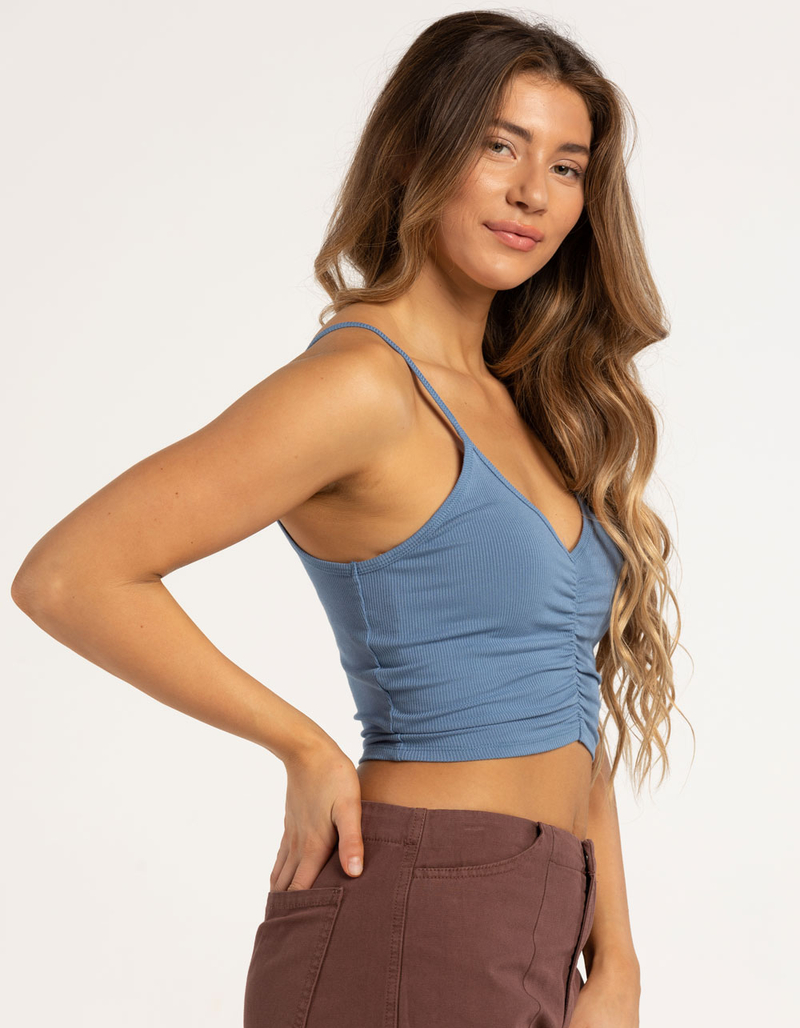 FULL TILT Front Cinch Womens Cami - MEDIUM BLUE - XXS | Tillys
