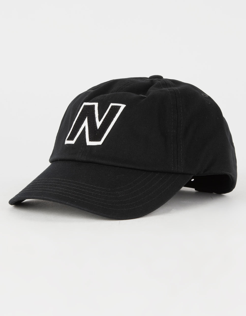 NEW BALANCE 6-Panel Block N Snapback Hat - BLACK | Tillys