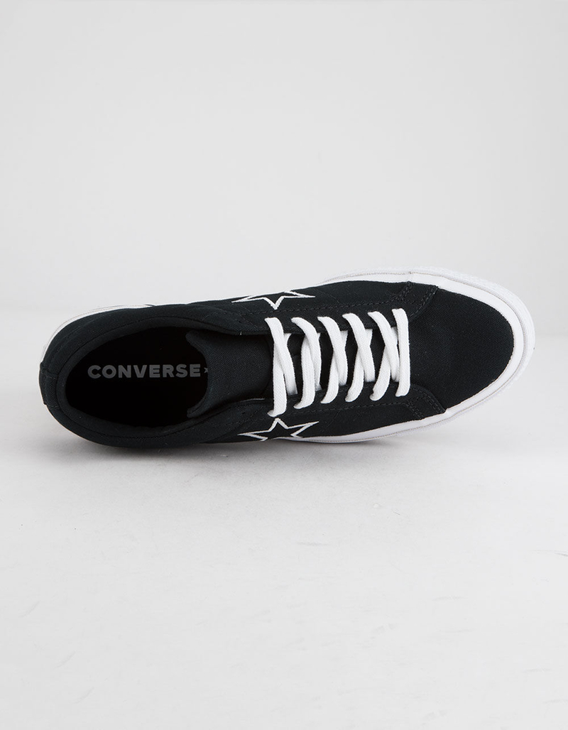 CONVERSE One Star Ox Black & White Low Top Shoes - BLACK/WHITE - M11 ...