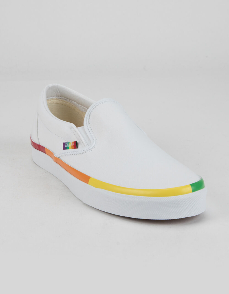 VANS Rainbow Foxing Classic Slip-On Shoes - WHITE/RAINBOW - M8.5 / W10 ...