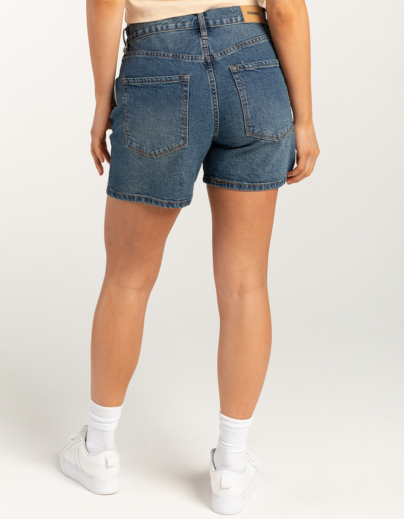 RSQ Womens High Rise Midi Shorts - Dark Wash | Tillys