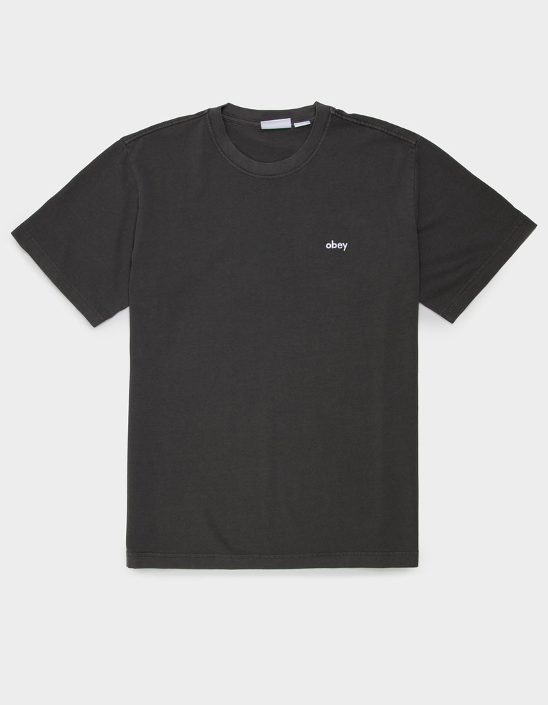 OBEY Lowercase Mens Pigment Tee - WASHED BLACK - XXL | Tillys
