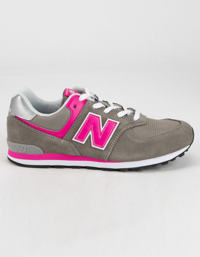NEW BALANCE 574 Classic Girls Shoes - GRAY/PINK - 4 | Tillys