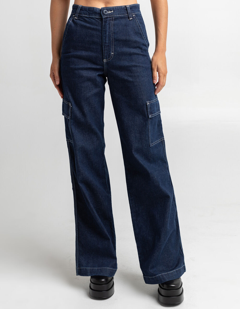LEE Womens A-Line Devotion Cargo Pants - DARK INDIGO - 27 | Tillys
