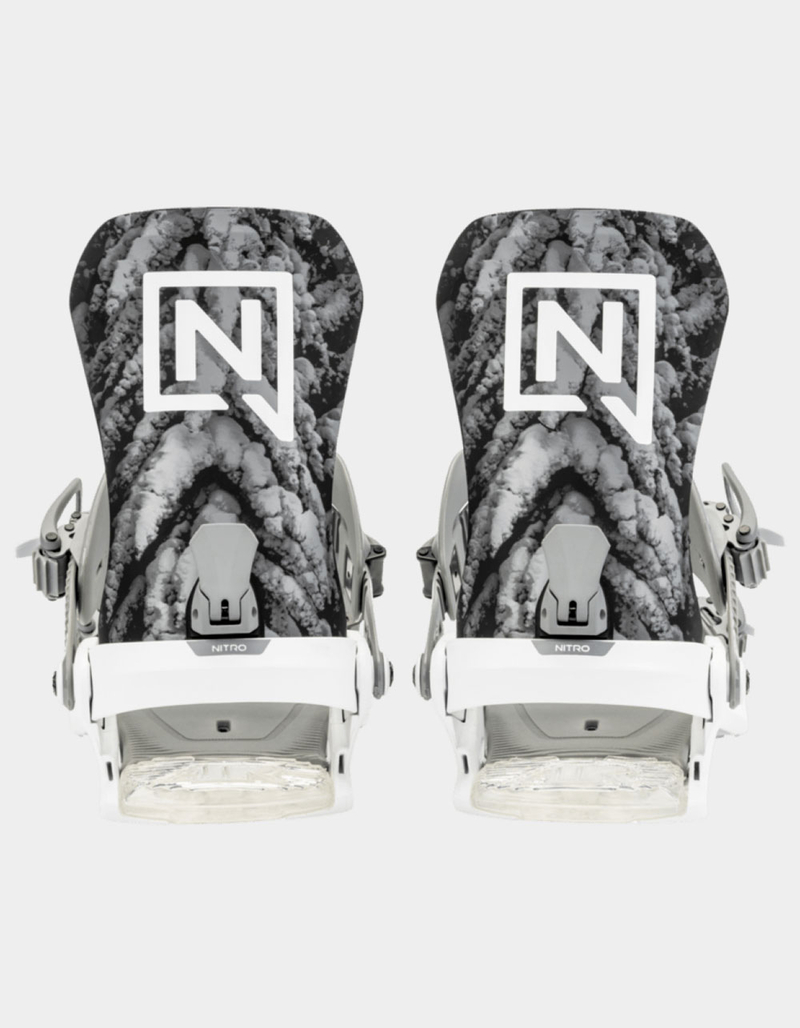 NITRO One Mens Snowboard Bindings - WHT/GRAY | Tillys