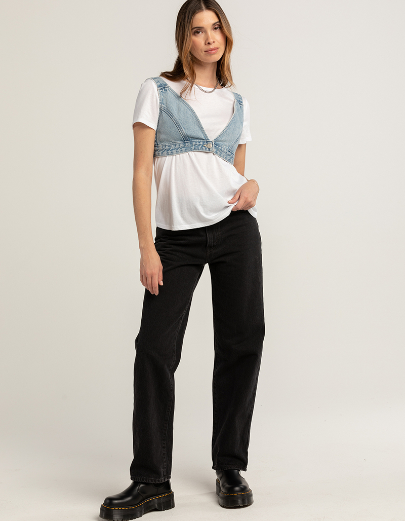 LEVI'S Womens Denim Bra Top - STONE WASH | Tillys