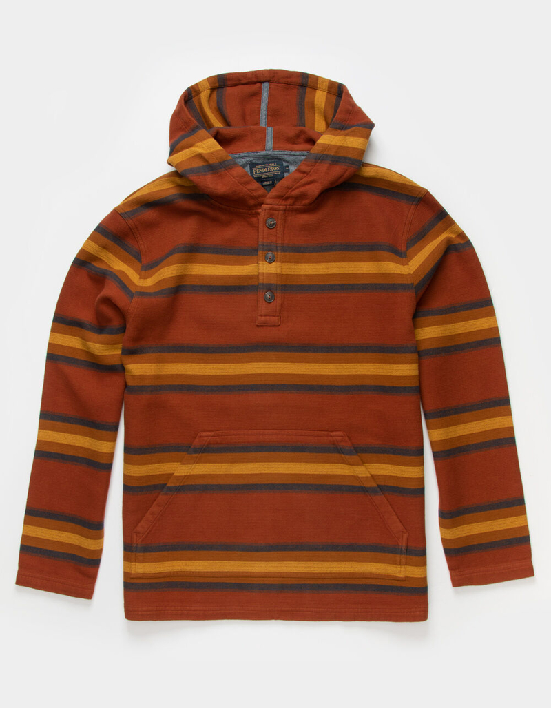PENDLETON Serape Stripe Mens Hoodie - RED COMBO - M | Tillys
