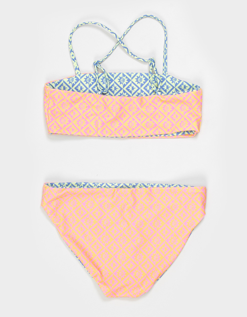 RIP CURL Island Bliss Girls Reversible Bralette Bikini Set - MULTI - 14 ...