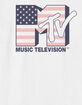 MTV Flag Logo Unisex Kids Tee - WHITE | Tillys