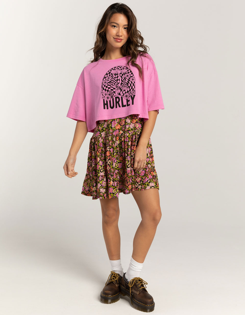 HURLEY World Of My Own Womens Cropped Boyfriend Tee - PINK - S | Tillys