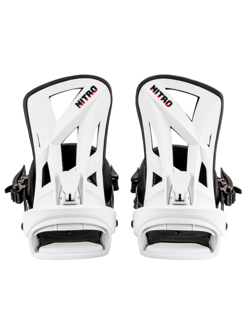 NITRO Staxx Mens Snowboard Bindings - WHITE | Tillys