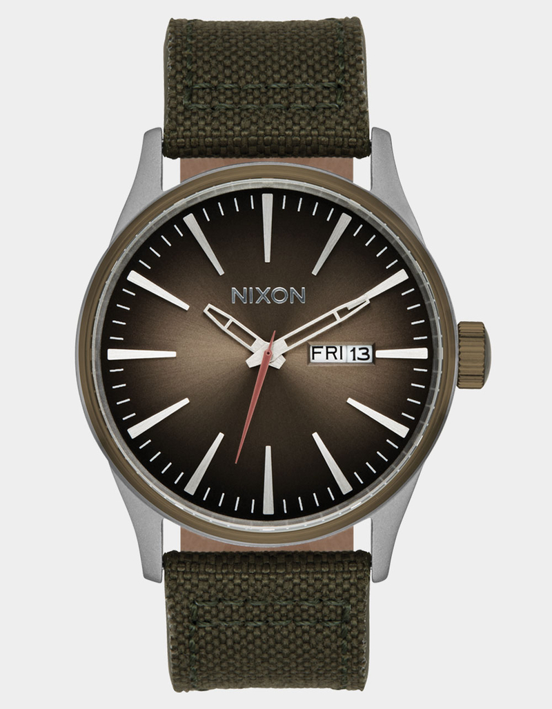 NIXON Sentry Nylon Watch - BROWN COMBO - ONE SIZE | Tillys